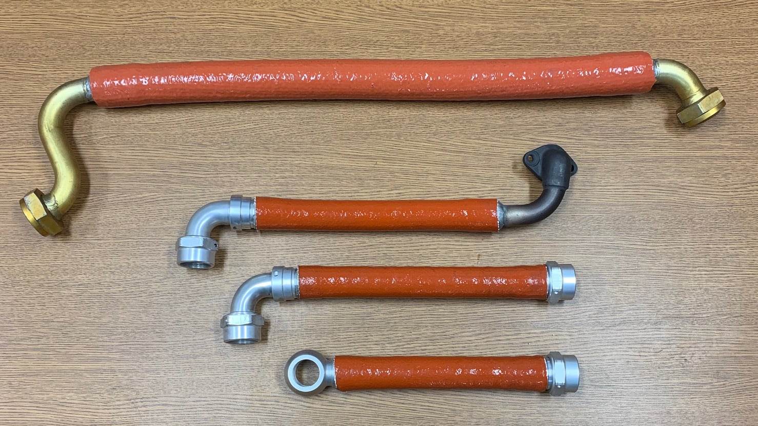 Stainless Braided Oil Hoses Scuderia Rampante